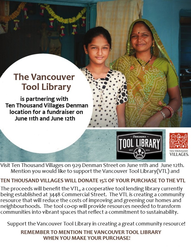 VTL Fundraiser with Ten Thousand Villages – This Weekend – Vancouver ...
